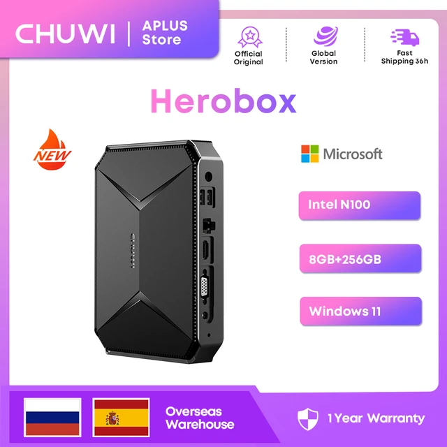 CHUWI HeroBox Mini PC Gaming Desktop Computer,Windows, 46% OFF