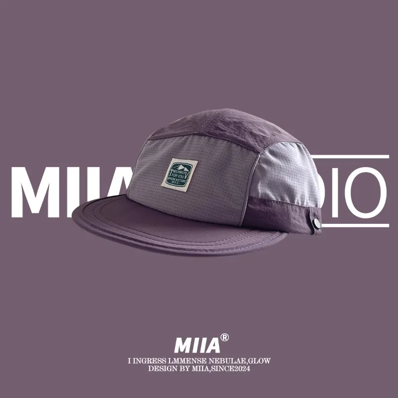 Japanese-Retro-5-panel-Splicing-Baseball-Caps-for-Men-and-Women-Summer ...