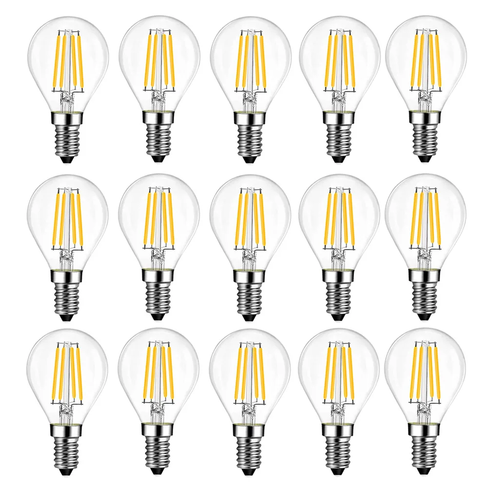 G45 Globe E14 Led Lamp 4W 6W P45 Retro LED Filament Light Bulb Screw ...