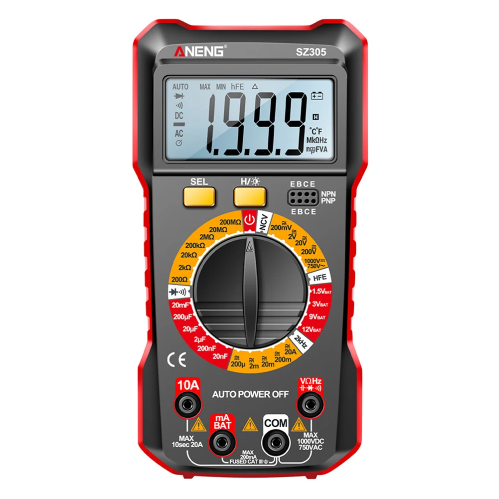 Intelligent-Multimeter-Auto-Ranging-Voltage-Detector-Multifunctional ...
