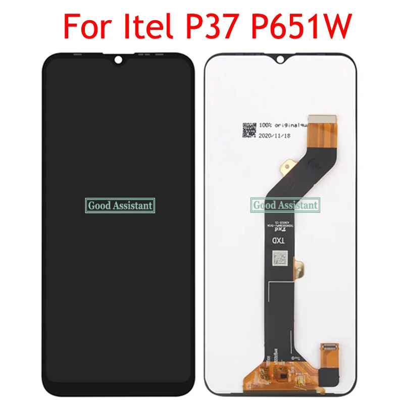 Black 6.5 Inch For Itel P37 P651W LCD Display Touch Screen Digitizer ...