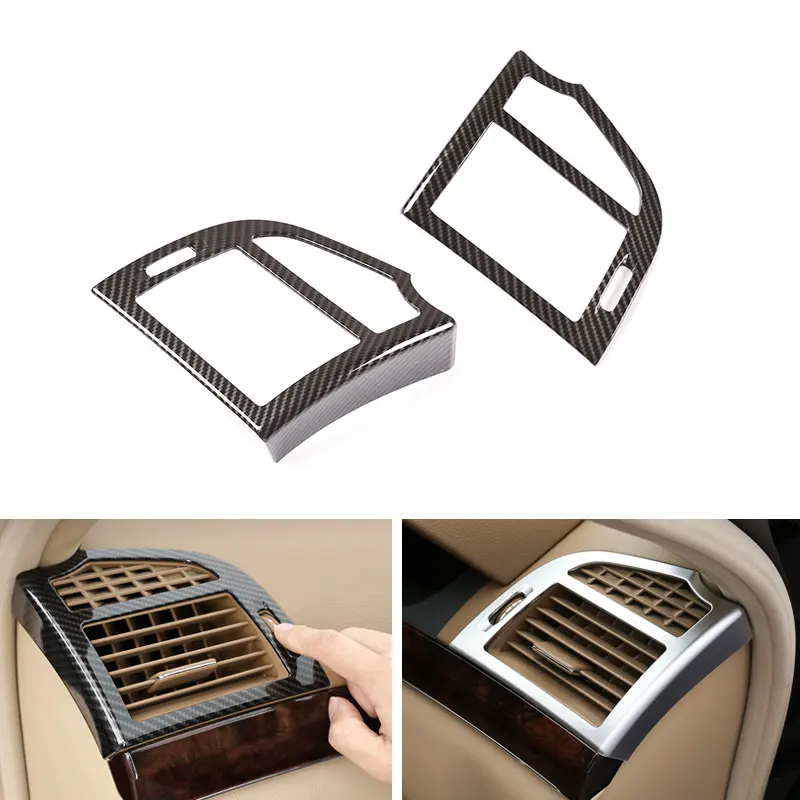 For Mercedes Benz S class W221 S300 350 2008 13 ABS Carbon Texture ...
