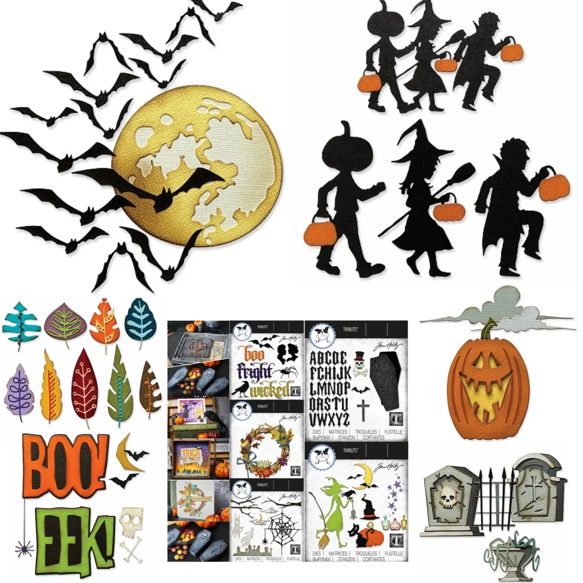 2024-Halloween-Moonlight-New-Metal-Cutting-Dies-Scrapbook-Embossed-Make ...