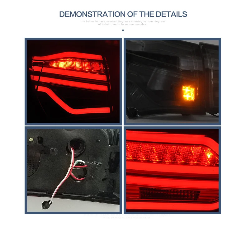 For Toyota Corolla Altis 2014 - 2023 Car Led Rear Tail Lights DRL Turn ...