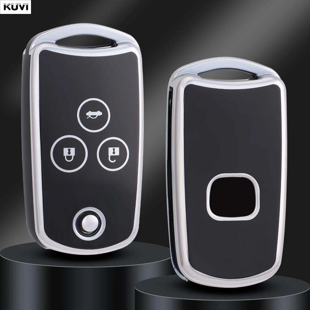 2 3 Buttons TPU Car Key Case Cover Flip Remote Control Fob Protector ...