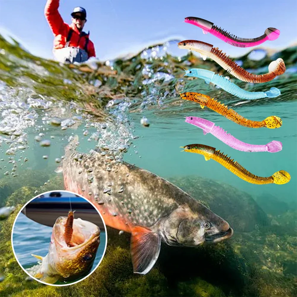 8pcs-Soft-Bionic-Swimming-Fishing-Lures-Loach-Artificial-Bait-with ...