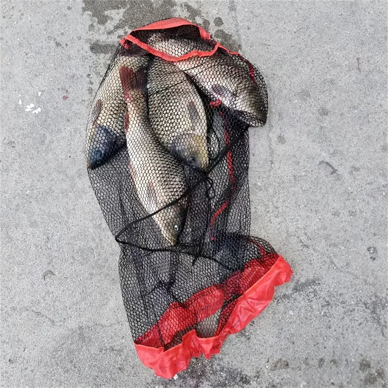 Mini-Fishing-Net-Bag-Portable-Foldable-Drawstring-Oxford-Fabric-Fine ...