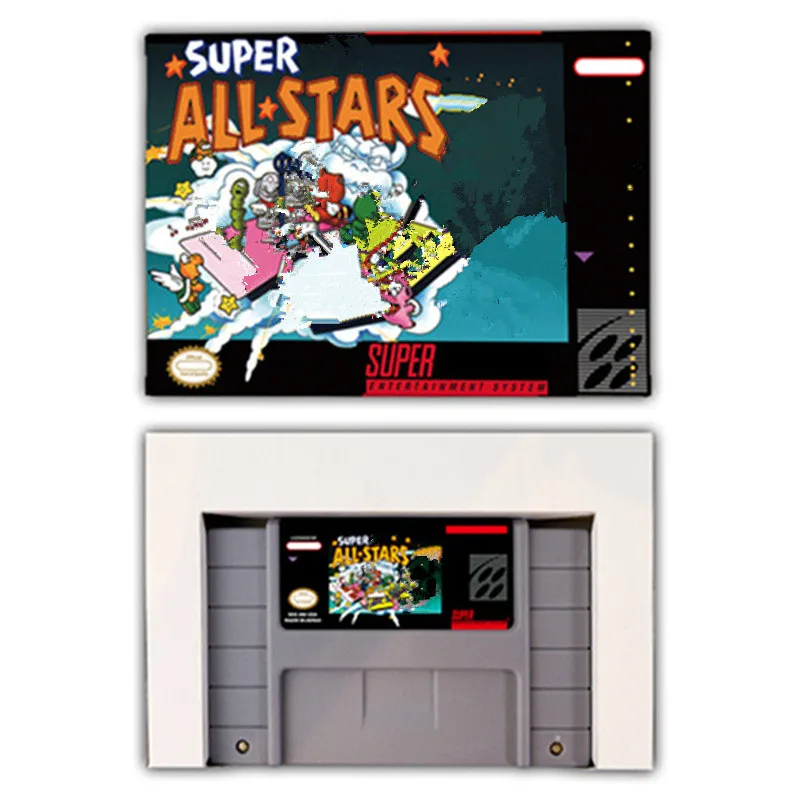 SuperMari-Game-All-Stars-EUR-USA-tarjeta-de-juego-RPG-de-16-bits-para ...