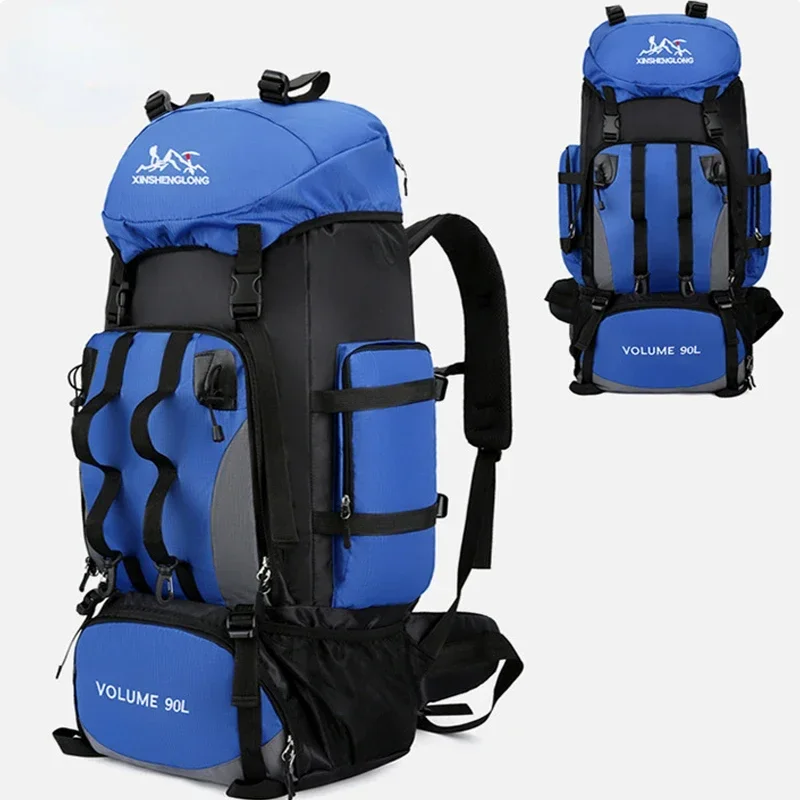 90L-Waterproof-Hiking-Camping-Backpack-Trekking-Bag-Rucksack-Large ...