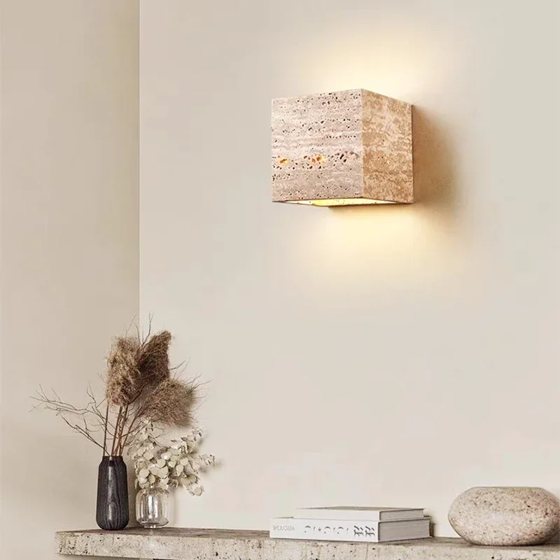Cuboid-Stone-LED-Wall-Lamp-3000K-Parlor-Bedroom-Stairs-Aisle-Corridor ...