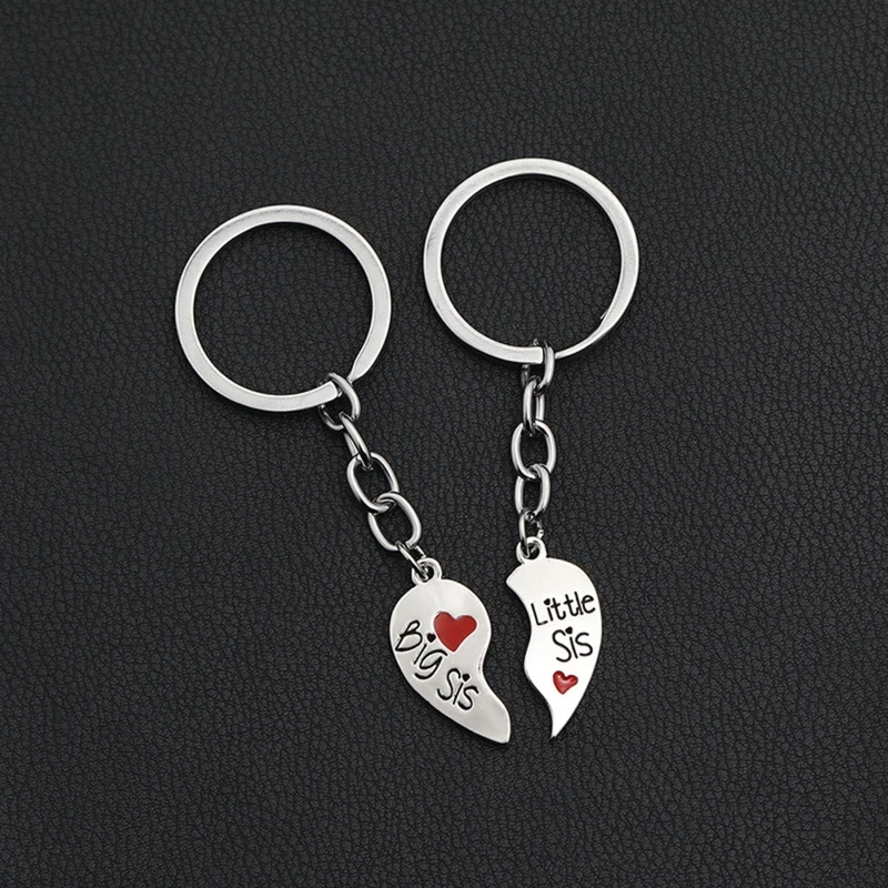 Best Sisters Keychain | Keychain Hearts Party | Keychain Best Friend ...