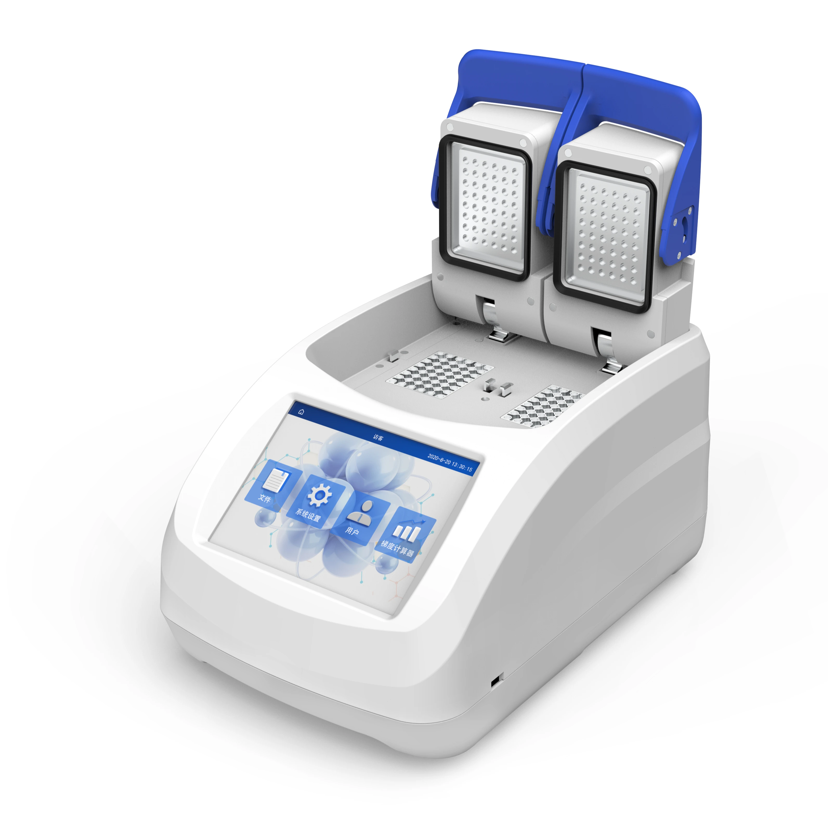 T200 lab equipment supplier Dual-block Thermal Cycler PCR Machine ...
