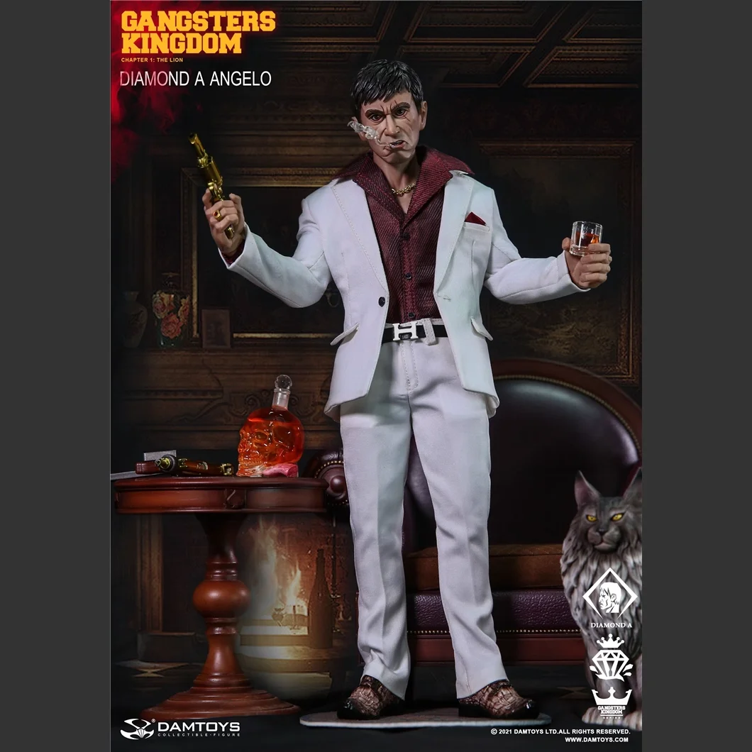 Original DAMTOYS GK023 1/6 Gangsters Kingdom DIAMOND A ANGELO Action ...