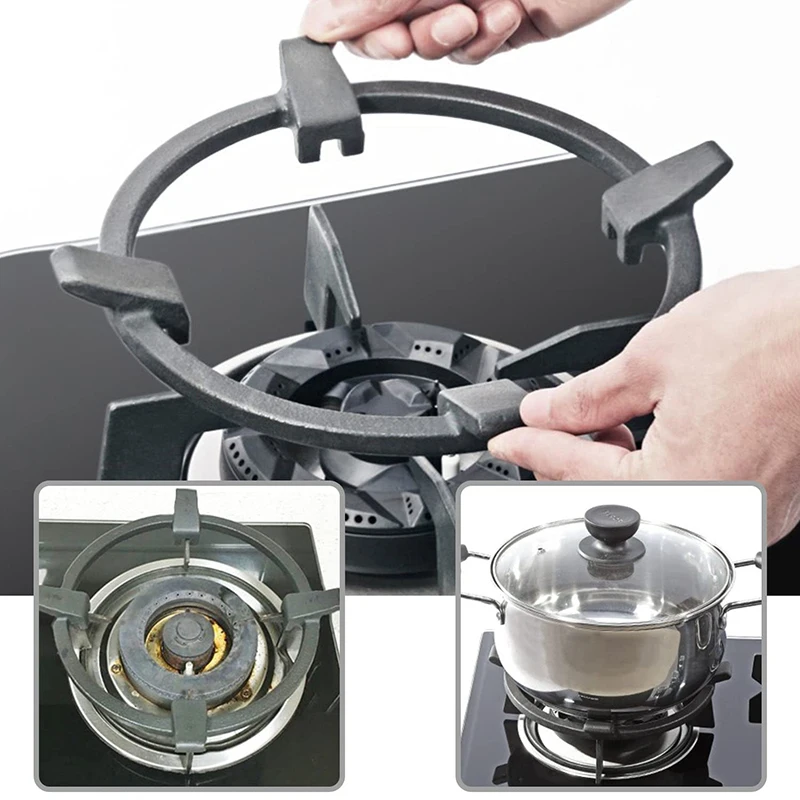 1pcs-Cast-Iron-Wok-Pan-Pot-Support-Rack-Stand-Durable-Burners-Stove ...