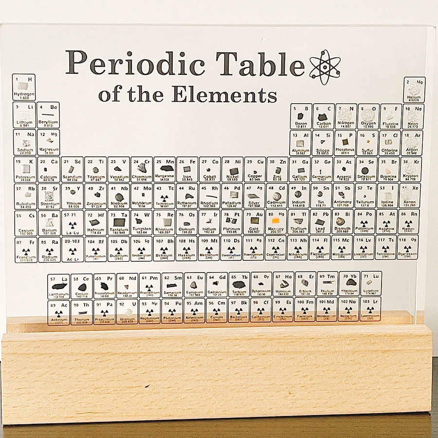New Arrival Acrylic Real Periodic Table With Elements Embedded With ...