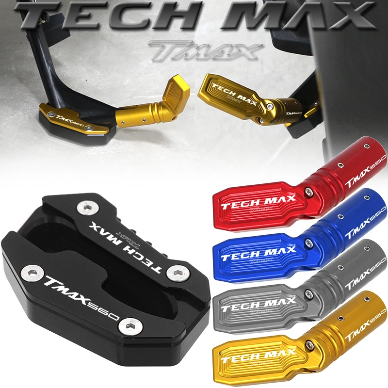 Motorcycle Kickstand Foot Side Stand Extension Pad For Yamaha TMAX560 ...