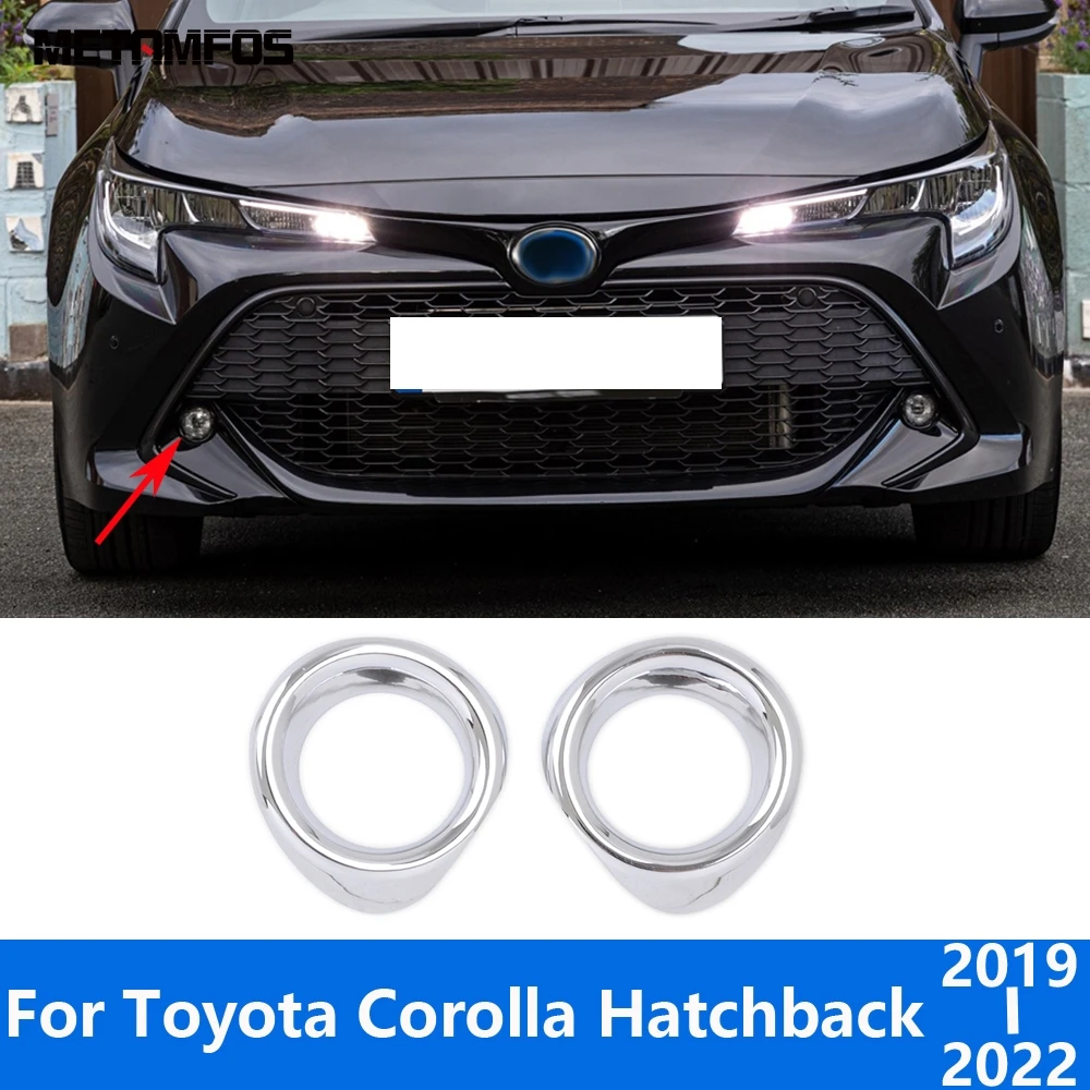 For Toyota Corolla 2019-2021 2022 Hatchback Chrome Front Fog Light Lamp ...