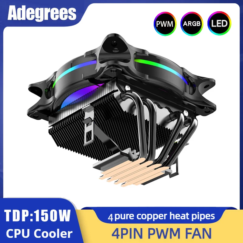 4-Heatpipes-CPU-Cooler-120MM-PWM-4PIN-ARGB-CPU-Fan-for-LGA-Intel-1366 ...
