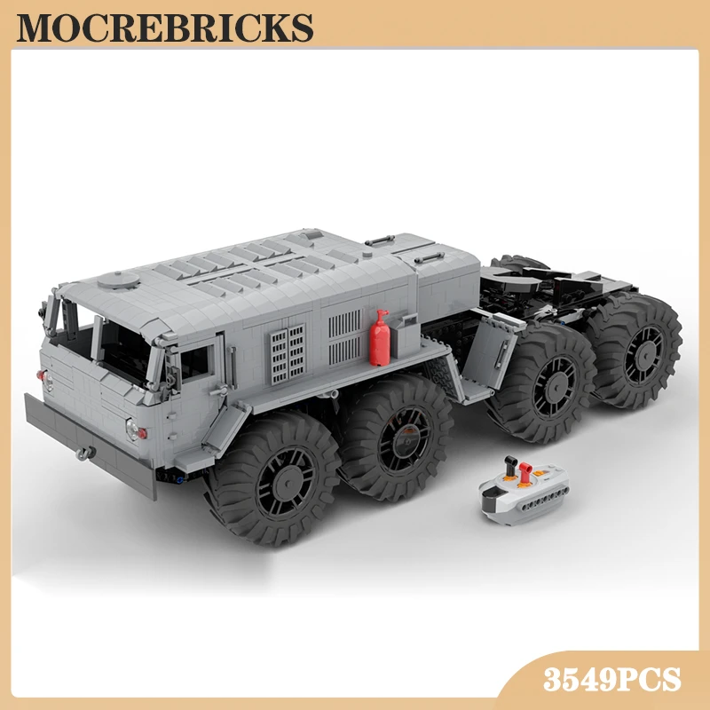 City Engineering Car Large 8x8 Heavy Off-Road Transporter Truck MOC ...