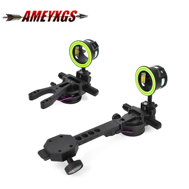 Archery-Compound-Bow-Sight-2-Pin-Optical-Fiber-0-019-Sight-Adjustable ...
