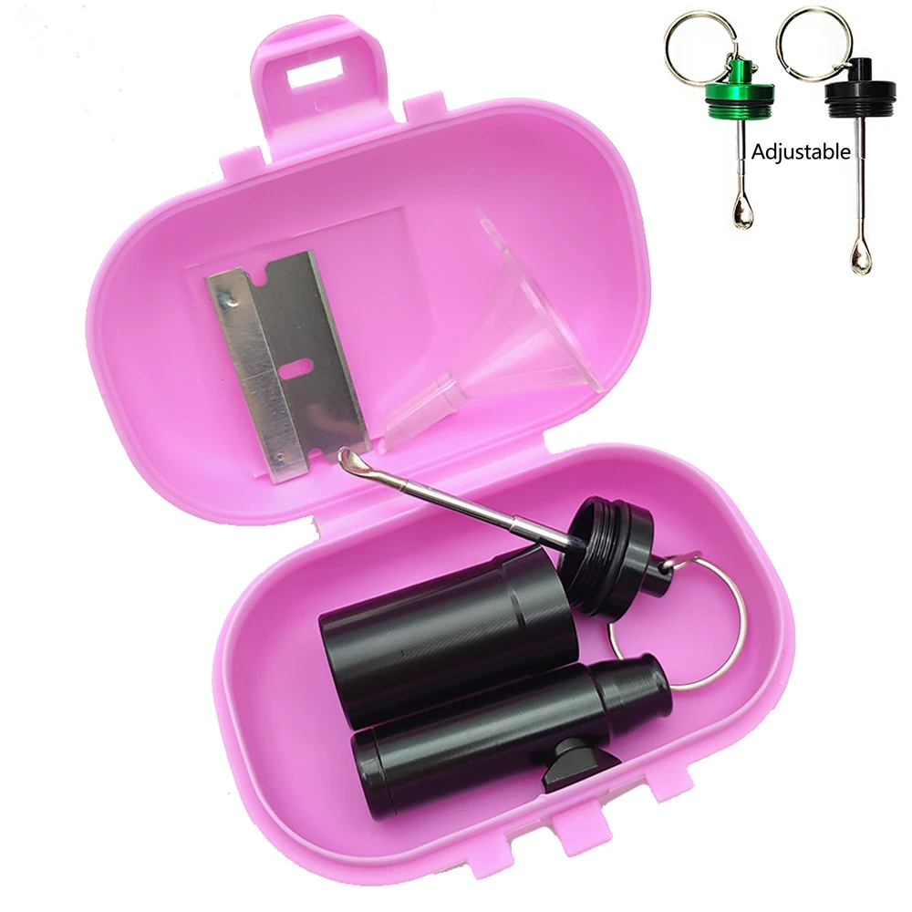 1Set Smoke Snuff Set Sniffer Tube With Metal Bottle Funnel Telescopic ...