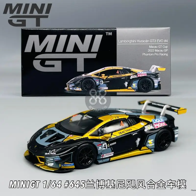MINI GT #645 1/64 huracan EVO EVO döküm alaşım araba modeli koleksiyonu ...