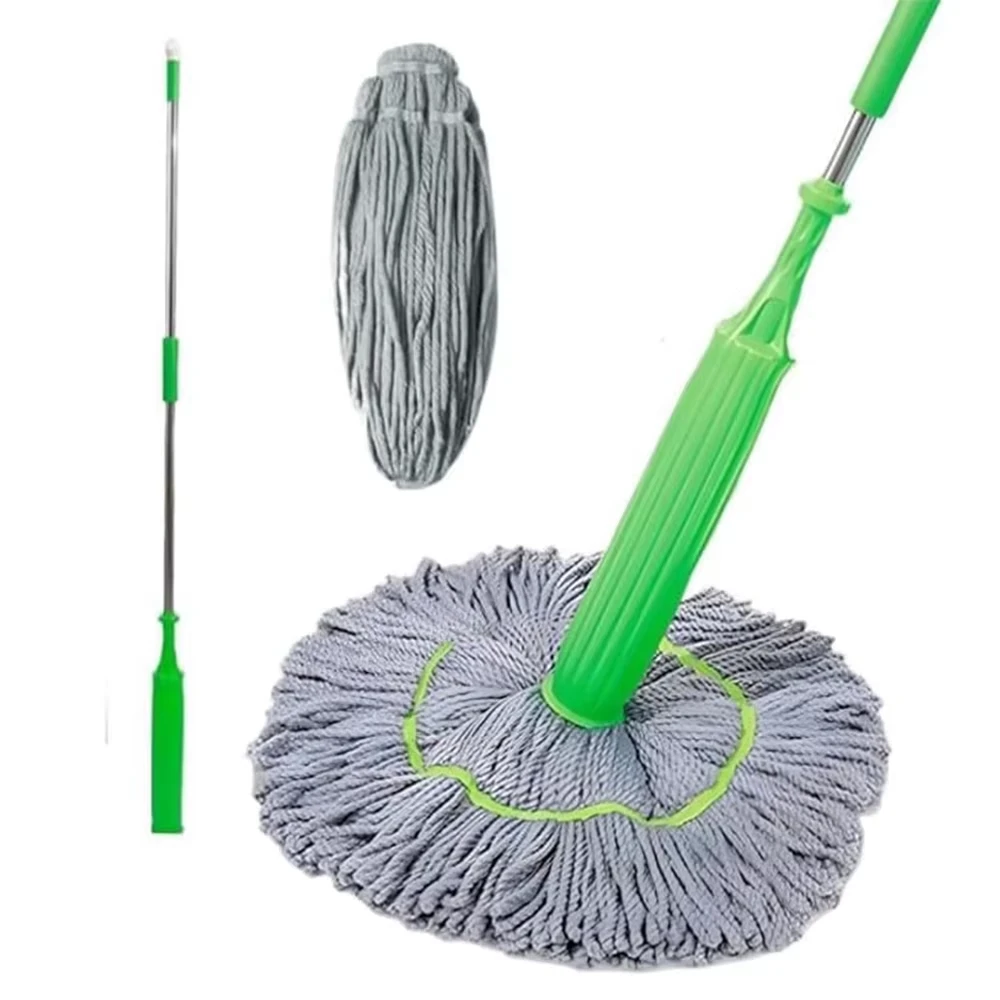 Floor Washing Mop Long Handled Squeeze Self-Twisting Rotating Tool for ...
