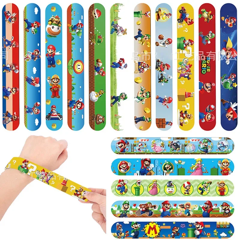 New-Mario-Bros-Wrist-Strap-Children-Clap-Ring-Slap-Bracelets-Kids ...