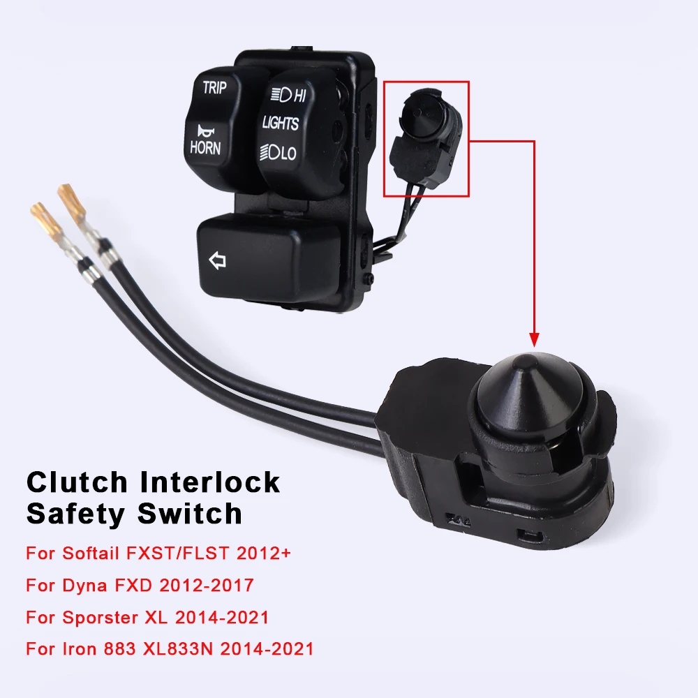 Motorcycle Clutch Interlock Safety Switch Accessories For Harley ...