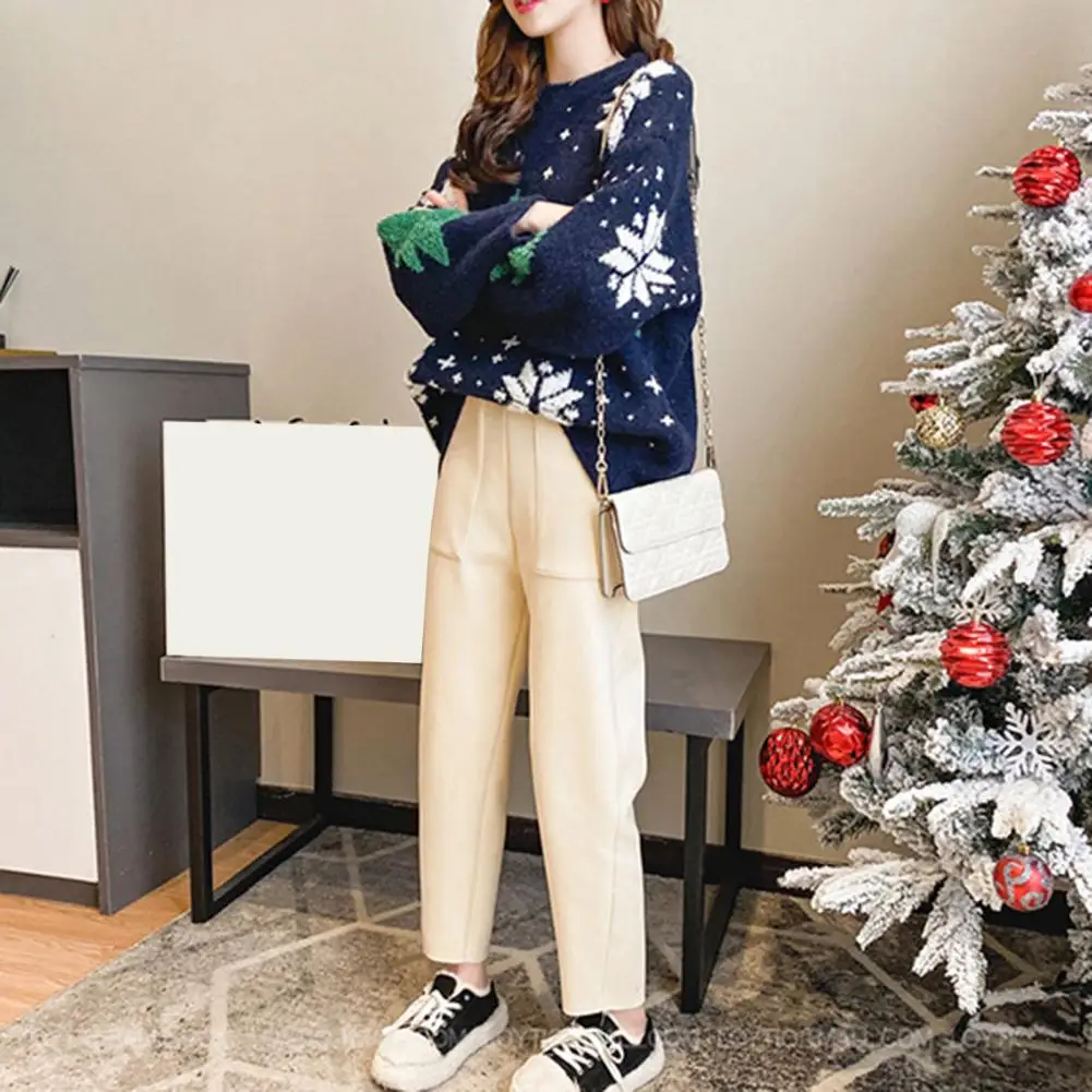 Su-ter-feminino-com-estampa-de-rvore-de-Natal-su-ter-de-malha-feminino ...