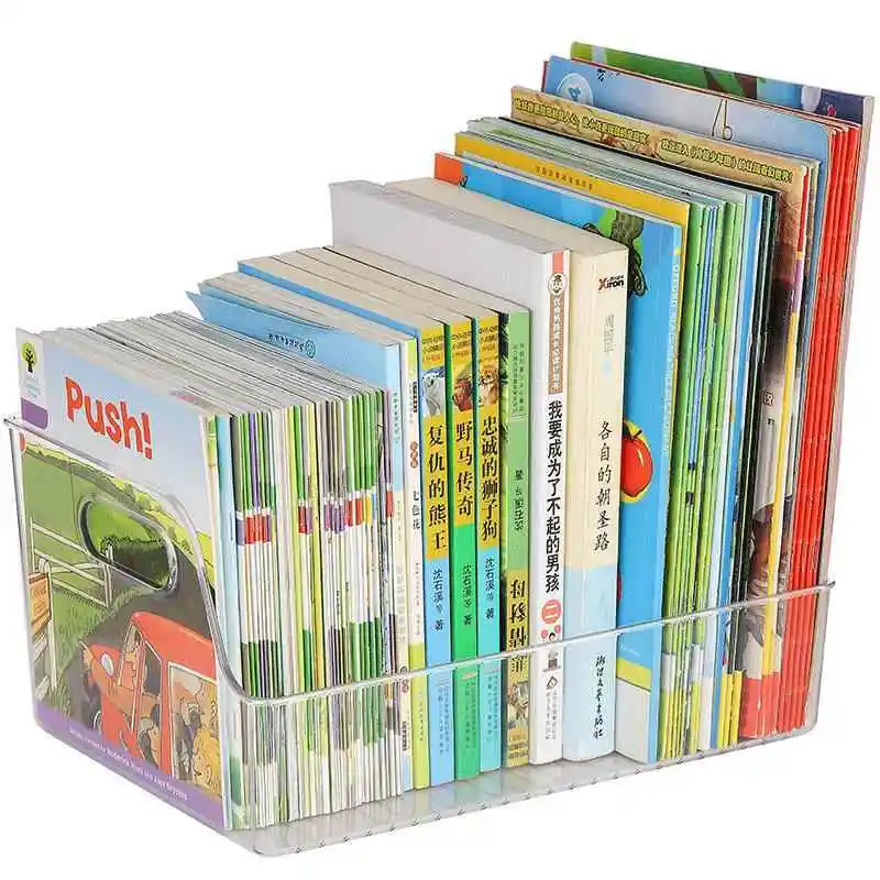 Acrylic Book Storage Box Transparent Desktop Booke Ox Tree Sbook ...