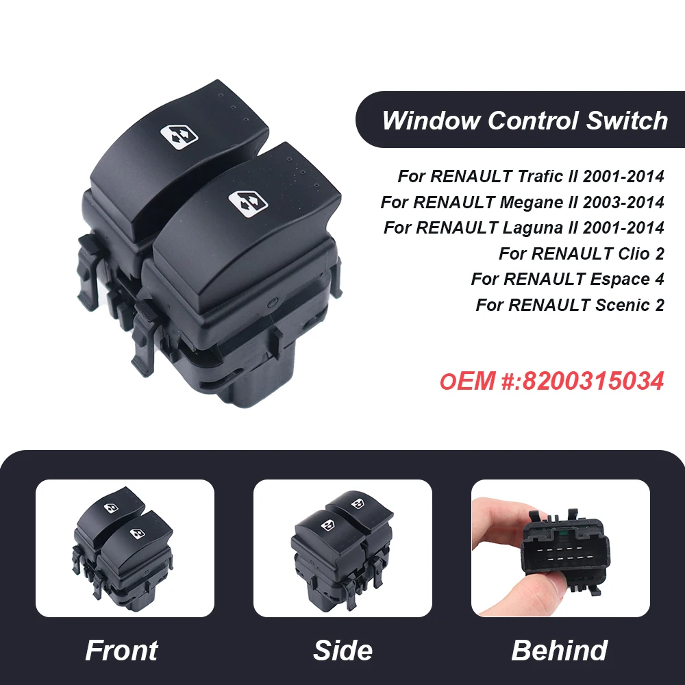 Premium-Quality-Electric-Window-Lifter-Switch-Button-Front-Left-For ...