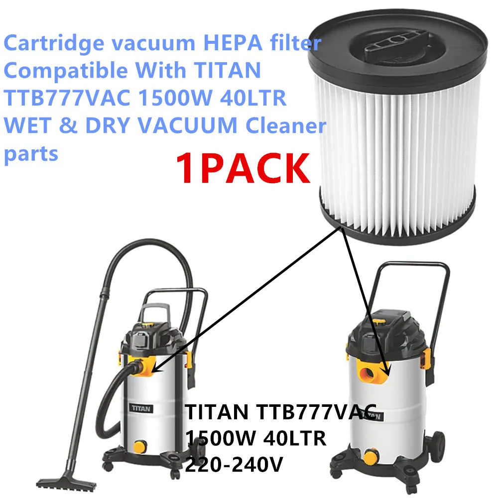 1-PACK-Cartridge-vacuum-HEPA-filter-Compatible-With-TITAN-TTB777VAC ...
