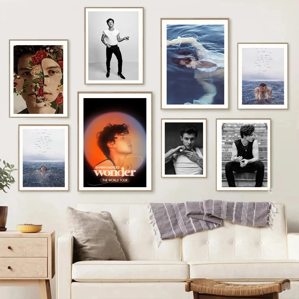 Classic-Singer-Shawn-Mendes-Wonder-Music-Album-Singer-Star-Poster ...