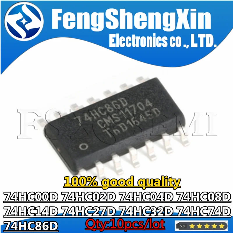 10PCS-74HC14D-74HC14-SOP-SN74HC14DR-SOP-14-74HC00D-74HC00-74HC02D-74HC04D-74HC04-74HC08D-74HC08 ...