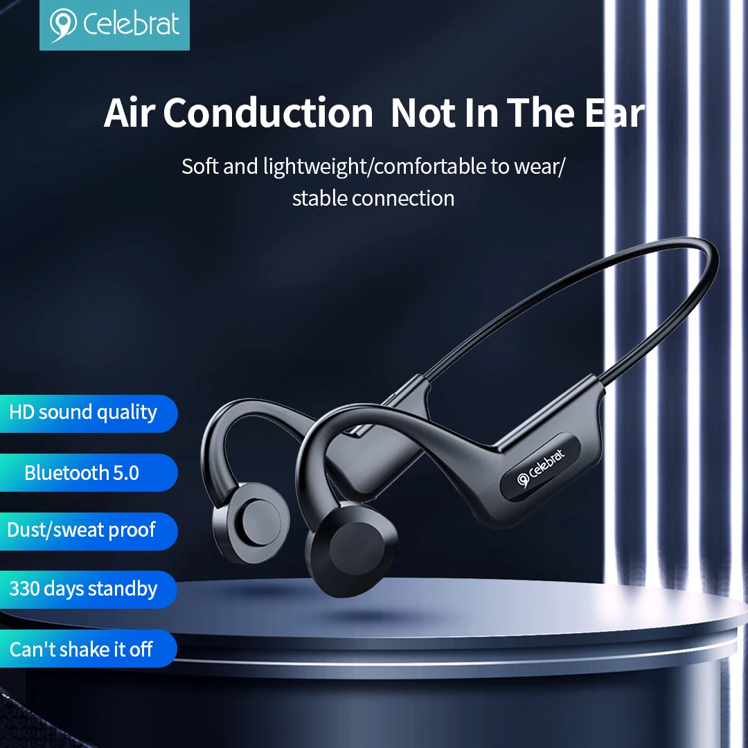Air Conduction Earphone Wireless Bluetooth Headphones Sport Open ...