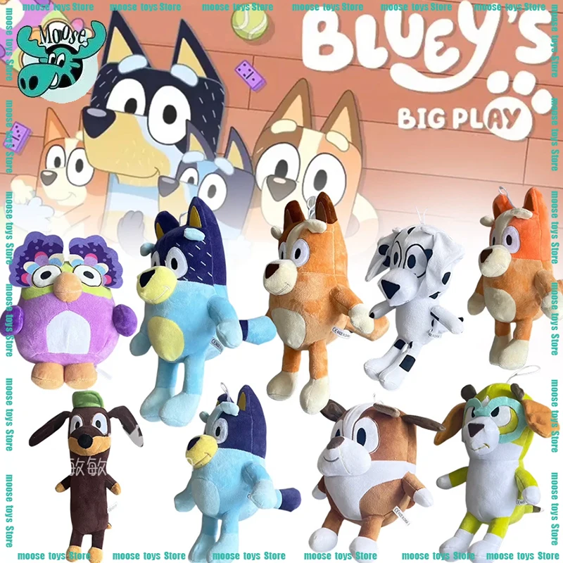 Moose Bluey's Family Plush Toy Bluey's Friends Doll Cute Snickers ...