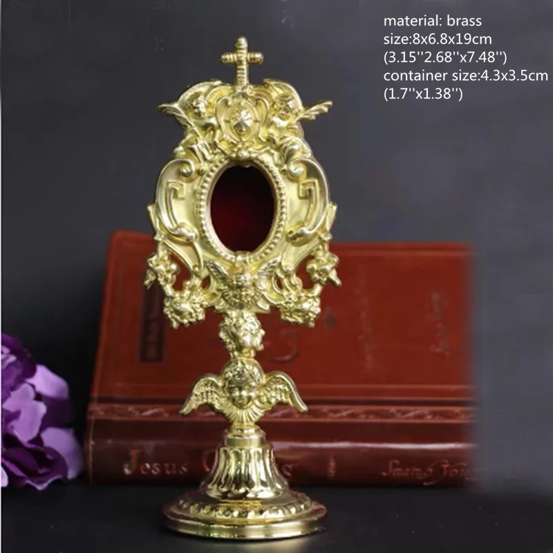 Holy Reliquary Religious Holy Box Catholic Monstrance Cross Angel ...