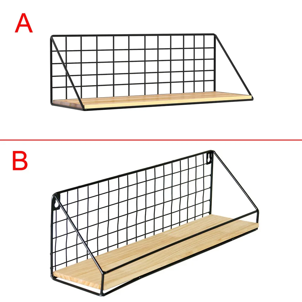 Wall-Mounted Iron Storage Baskets – Home Accent Box