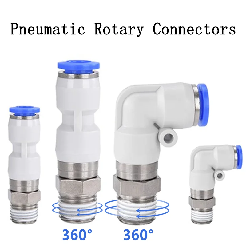 Pneumatic-Rotary-Connectors-Swivel-Fittings-360-Rotation-Male-Thread-M5 ...