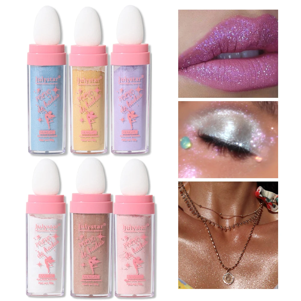 Polvo-De-Hadas-Fairy-Highlighter-Powder-Glitter-Powder-Shimmer-Contour ...