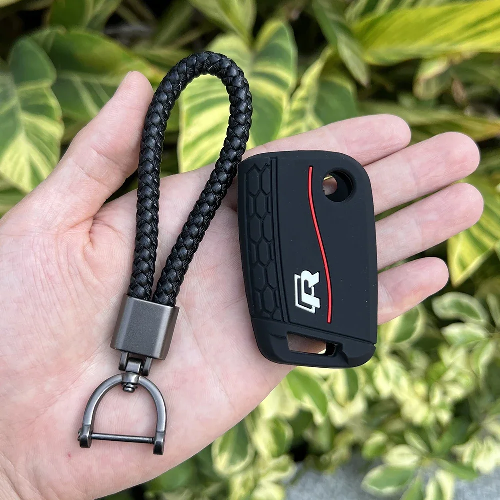 Silicone-Car-Key-Case-Cover-For-Volkswagen-VW-Polo-Golf-7-Tiguan-R-TSI ...