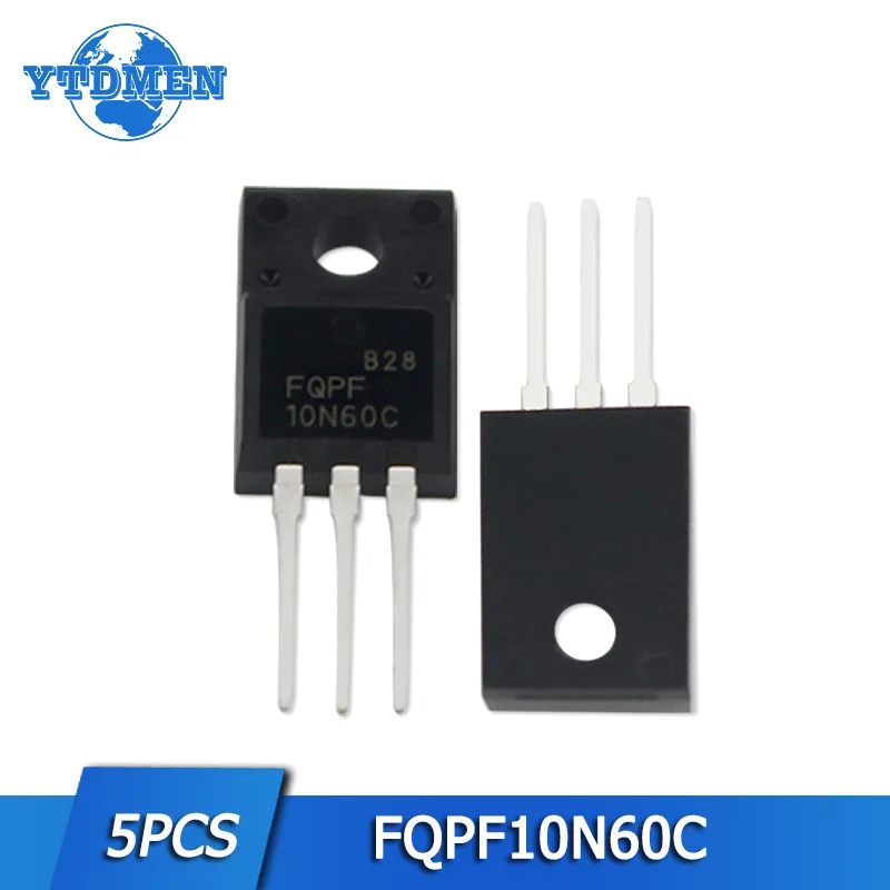 5pcs-FQPF10N60C-Transistor-Set-TO220F-10N60C-10N60-600V-9-5A-MOSFET-N ...