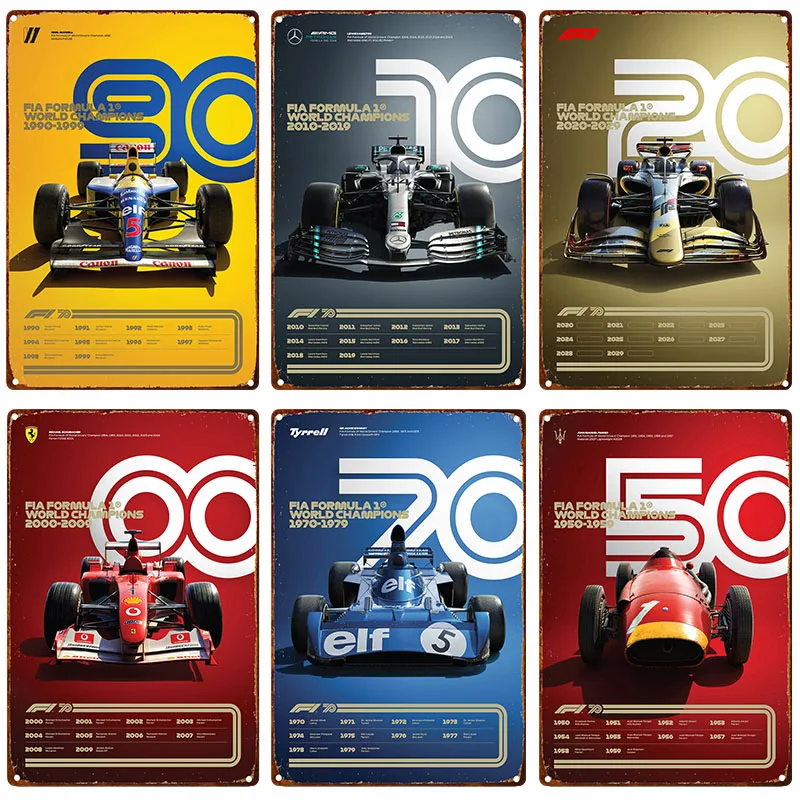 F1-Racing-Metal-Signage-Tin-Painting-Billboard-Formula-1-Team-Poster ...