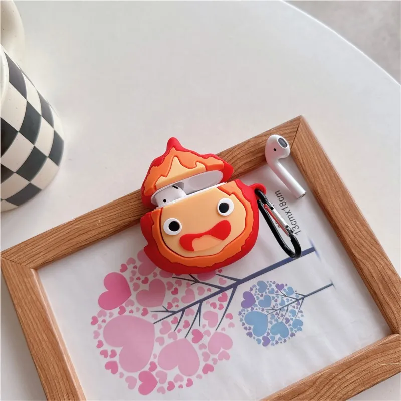 Cartoon Hot Fire Cover for AirPods 4 Case 2024 Silicone Earphone Case ...