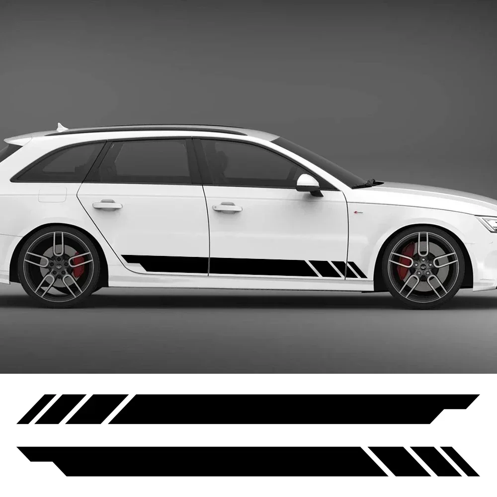 Car Sticker Side Stripe Racing Door Vinyl Decal Graphics Auto ...