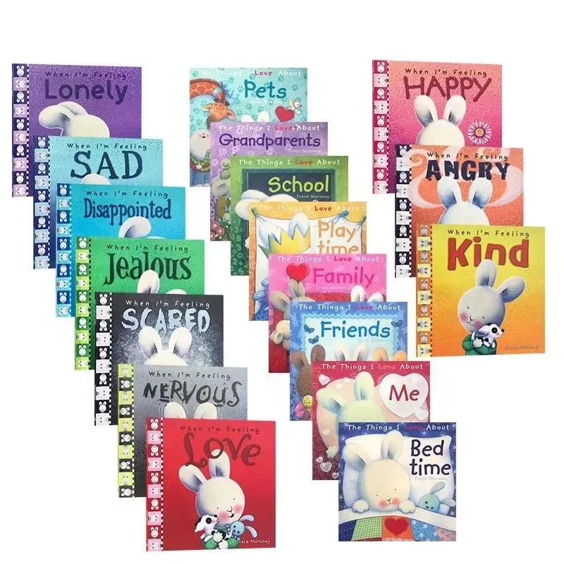 18 Books/set When I 'm Feeling Hairy Rabbit Picture Story Reading Book ...