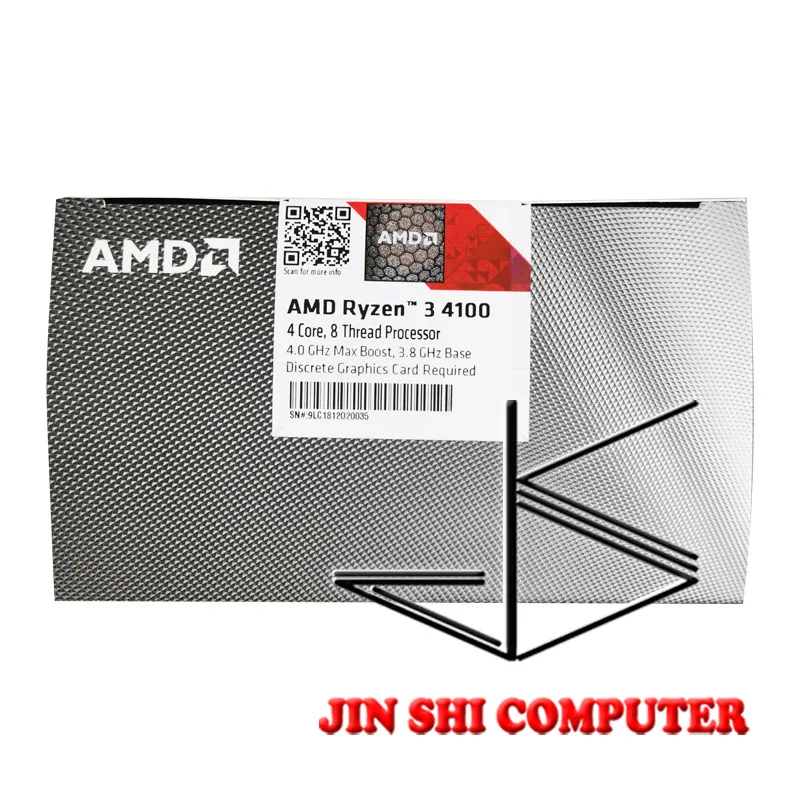 AMD Ryzen 3 4100 R3 4100 3.8 GHz 4 코어 8 스레드 CPU 프로세서 7NM L3 = 8M 100 ...
