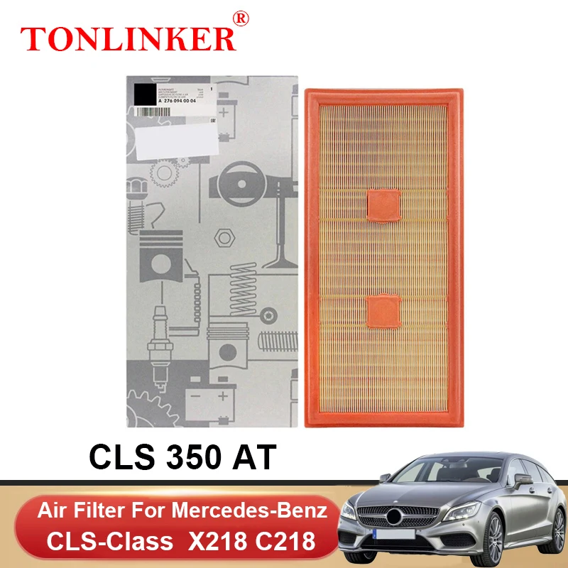 TONLINKER เครื่องยนต์ตัวกรองอากาศ A2760940004สำหรับ Mercedes Benz CLS ...