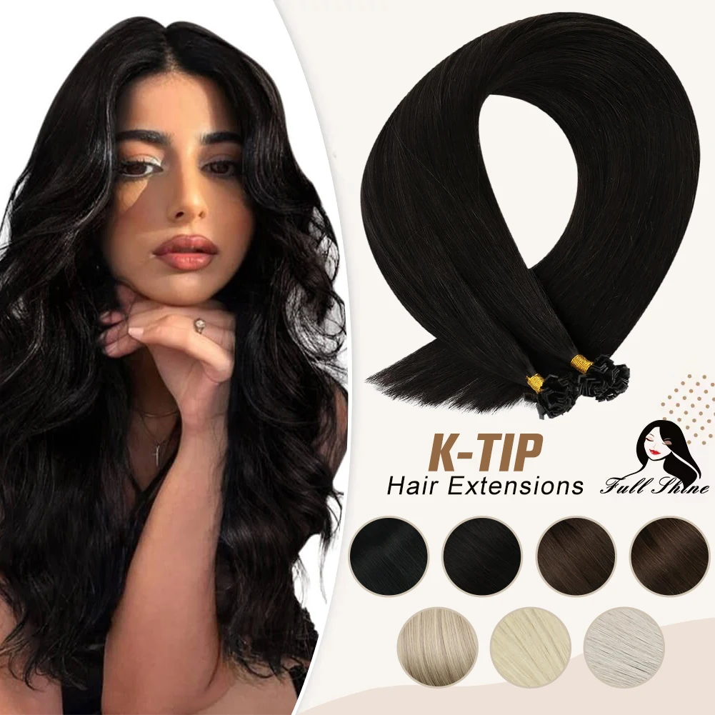 Full-Shine-Hair-K-tip-Hair-Extensions-Human-Hair-Straight-Keratin-Human ...